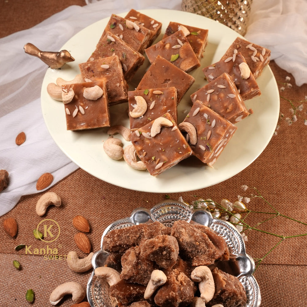 Gur Barfi (Jaggery Barfi)